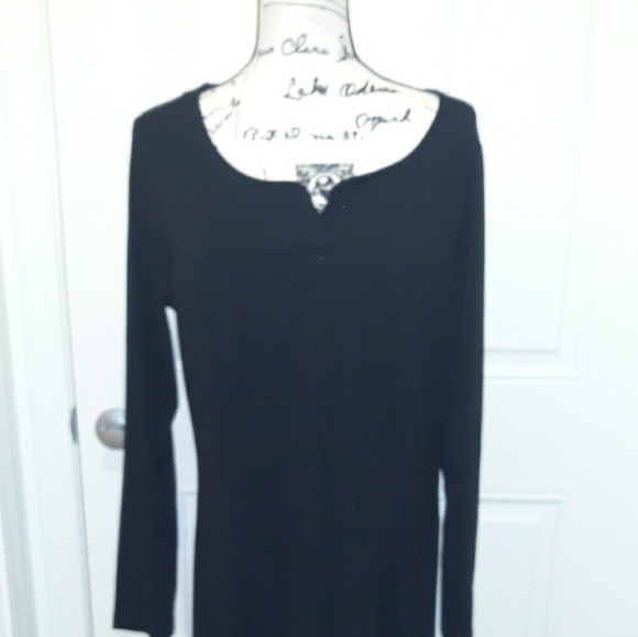 Dresses | Long Black A Line Dress Like Cashmere Soft Swag | Poshmark